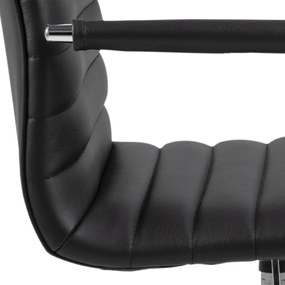Designová kancelářská židle Narina černá-chromová
