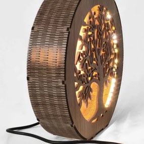 Strom života LED lampa | Dřevěná dekorace domova| SENTOP LED0602