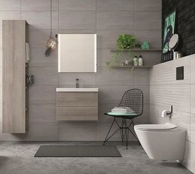 Cersanit City Oval CleaOn, závěsná wc mísa bez sedátka, bílá, K35-025