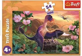 Trefl - Puzzle - Úžasní dinosauři: Microraptor u hnízda / 54 dílků / 2