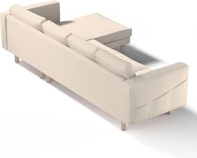 Potah na pohovku IKEA Norsborg 4-místná se šezlongem barva béžová látka pletený vzor