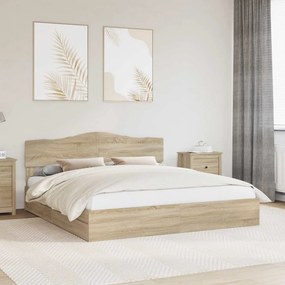 Postel s úložným prostorem se zásuvkou Sonoma dub 180 x 200 cm 3413070