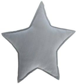 OnaDnes -20% Šedý polštář Kave Home Noor ve tvaru hvězdy 44 x 30 cm