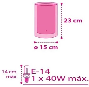 Dalber 41181 - Stolní lampa CUORE 1xE14/40W/230V