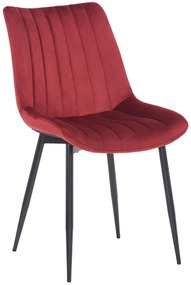 Jídelní židle Formby - samet | červená
