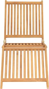 Zahradní lehátko masivní teak 316152