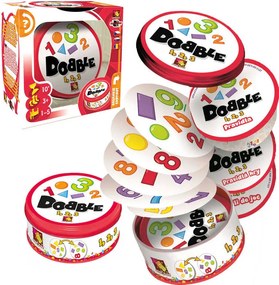 ASMODEE Hra postřehová Dobble 1-2-3 v plechové krabičce *SPOLEČENSKÉ HRY* asdobcf01cz