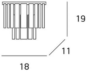 MAXLIGHT W0209 - Nástěnné svítidlo MONACO 2xG9/40W/230V chrom