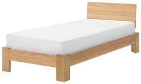 Dřevěná postel s lamelovým roštem 90x200 cm ROYAN Beliani