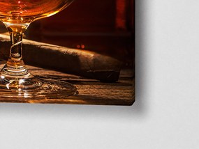 Liox Obraz whiskey a doutník Rozměr: 150 x 100 cm