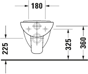Duravit 22110900002 - Závěsné WC D-CODE keramika/lesklá bílá