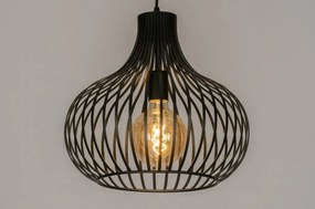 Závěsné designové svítidlo do kuchyně Santora Nero I