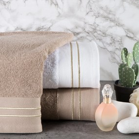 FROTÉ RUČNÍK OLIVIA 70X140 CM BÉŽOVÁ