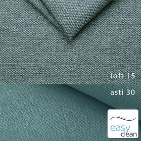 Sedací souprava COOL III | 191x350x191 cm | rozkládací + 2x úložný prostor | světle modrá 15/30