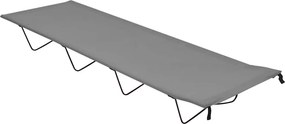 Kempingové postele 2 ks 180x60x19 cm oxfordská látka ocel šedé 312486