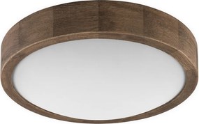 Brilagi - LED Stropní svítidlo CARVALHO SLIM 1xE27/15W/230V dub ořech pr. 27 cm