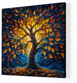 Obraz na plátně - Strom života Šupináč FeelHappy.cz Velikost obrazu: 120 x 120 cm
