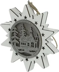RETLUX RXL 464 Hvězda kostel 14cm 3LED 3000K - teplá bílá