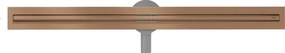 Mexen Flat 360° Slim obvodový odtok otočný 80 cm, kartáčovaná měď - 1C41080
