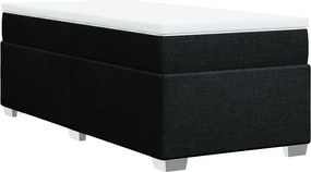 Box spring postel s matrací černá 90x190 cm textil 3285178