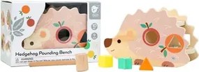TEDDIES Zatloukačka a xylofon Ježek / Dřevo / 2v1 / od 10 měsíců