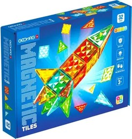 GEOMAG Magnetická stavebnice Magnetic Tiles Gems / 32 dílků / od 3 let