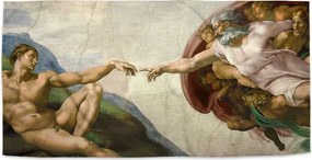 Sablio Ručník Stvoření Adama - Michelangelo Buonarroti - 50x100 cm
