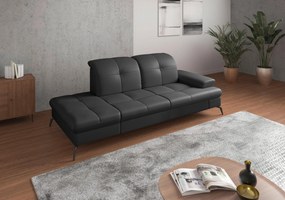 XXXLutz LENOŠKA, textil, kůže, černá Sit & More - Online Only sedačky - 00014401177S