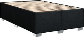 Box spring postel s matrací černá 120x200 cm textil 3285125