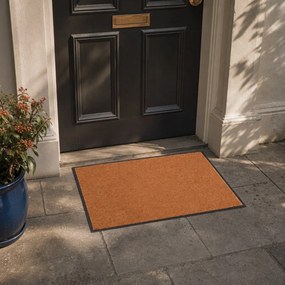 Oranžová rohožka Hanse Home Wash &amp; Clean, 39 x 58 cm