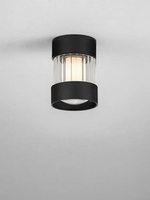 Matně černé hliníkové LED stmívatelné stropní svítidlo se skleněným stínidlem Glovia – Nova Luce