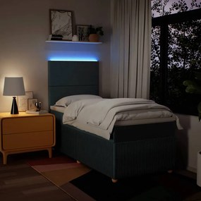 Box spring postel s matrací modrá 80x200 cm textil 3294182