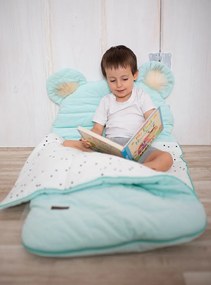 Kinder Hop Spací pytel s oušky pro kojence i starší děti DREAM CATCHER světle modrý Zvolte rozměr: 170x75 cm