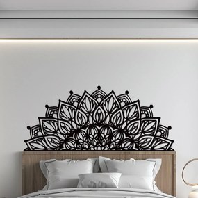 dřevo života Mandala na zeď BOHATOST k posteli Rozměry (cm): 120x52, Barevný vzor: Černá