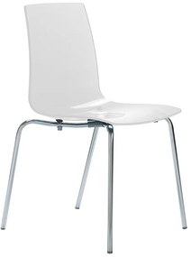 Stima Plastová jídelní židle LOLLIPOP | Odstín: polykarbonát rosso transparente