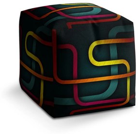 Sablio Taburet Cube Barevné klikyháky: 40x40x40 cm