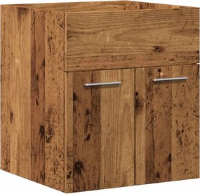 2dílná koupelnová sestava old wood kompozitní dřevo 3328581