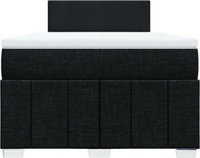 Box spring postel s matrací černá 120x200 cm textil 3287030