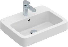 Villeroy & Boch ARCHITECTURA - Zapuštěné umyvadlo, 560x440x180 mm, s přepadem, bílá alpin 41935501