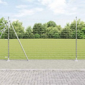 Evropský plot s betonovou základnou 10 x 1,4 m Pozinkovaná ocel 3351056