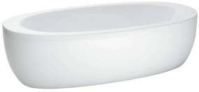 Laufen Il Bagno Alessi One - Volně stojící vana 203x102 cm, s masážním systémem, LED osvětlením a senzorem, dezinfekcí, bílá H2419700006951