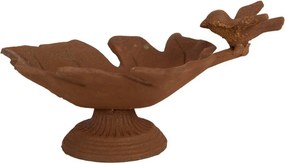 Rustikální rezavé krmítko pro ptáčky - 19*9*11 cm