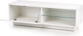 RTV stolek LIVO 120 bílá lesk (38 x 120) cm
