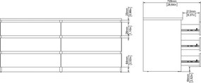 FALCO Komoda Simplicity 296 truffle