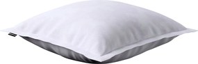Mona - potah na polštář hladký lem po obvodu barva bílá látka lesklé, pletený vzor, vzorované