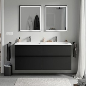 Koupelnová skříňka LAVOA 120 cm s umyvadlem z minerálního odlitku BRUXELLES