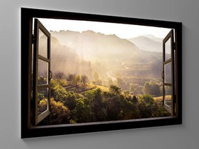 Liox 3D obraz okno thajská terasa Rozměr: 150 x 100 cm