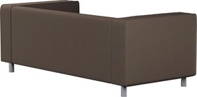 Potah na pohovku IKEA  Klippan 2-místná barva hnědá látka pletený vzor