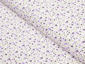 Biante Bavlněný povlak na polštář Sandra SA-067 Drobné fialové kvítí 40 x 40 cm