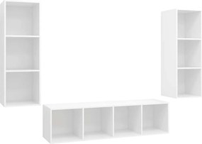 VidaXL TV skříňky 3 ks bílé dřevotříska 3079745